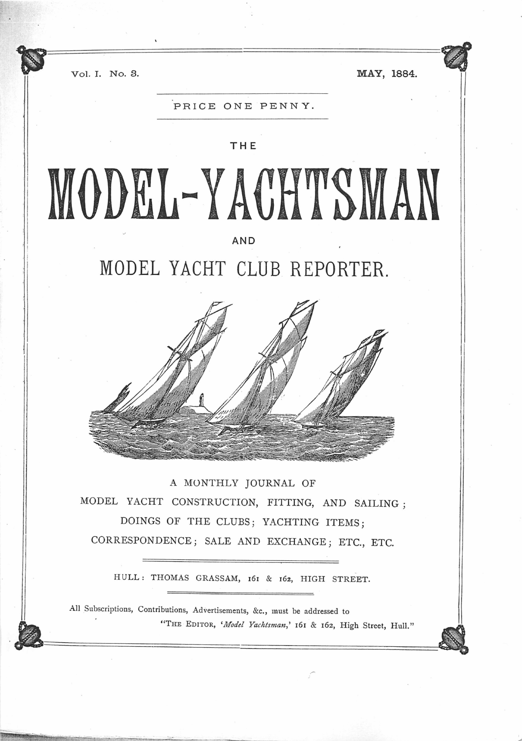 The Model Yachtsman and Model Yacht Club Reporter: Volume 1, Issue 3 ...