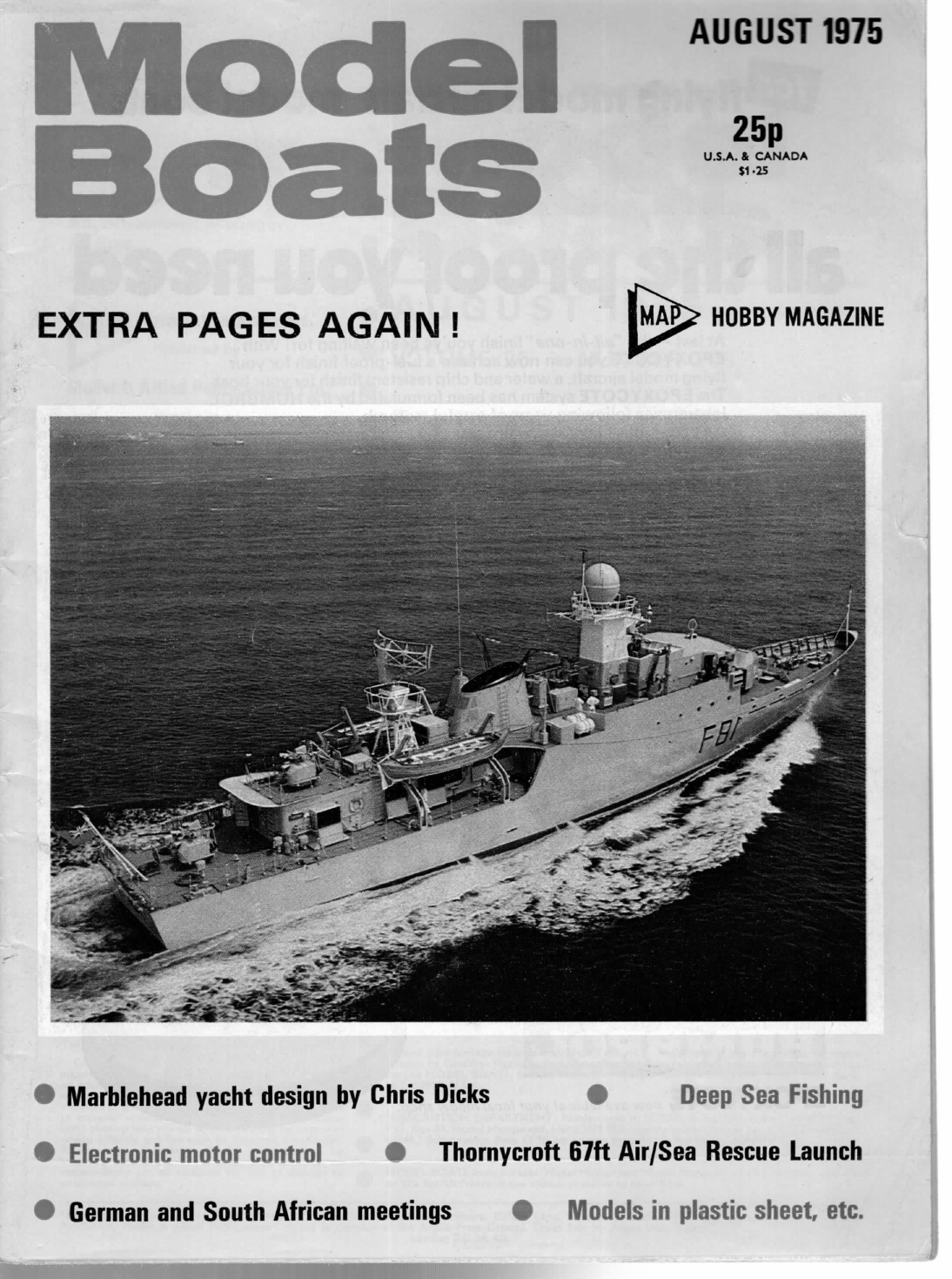 Model Boats: Volume 25, Issue 295 – August 1975 – US VMYG